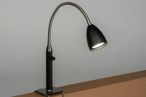 Stolní designová lampa s klipem Nicolette Black