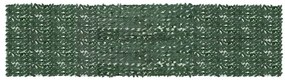 Balkónová zástěna s tmavě zelenými listy 600 x 150 cm 315494