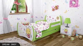 Dětská postel Dream vzor 37 160x80 cm zelená