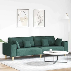 Pohovka Tmavě zelená 250 x 77 x 76 cm textil 3335147