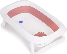 ECOTOYS Skládací vanička Kravička - růžová / od 0 let