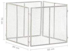 vidaXL Marketos Zahradní kompostér 85 x 85 x 70 cm pozinkované železo
