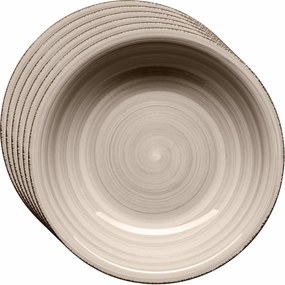 Mäser Sada 6 hlubokých talířů Bel Tempo 21,5 cm, taupe