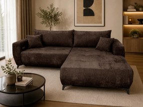 XXXLutz ROHOVÁ SEDAČKA, textil, hnědá P & B - Sedací soupravy - 00000F001606