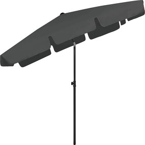 Plážový slunečník antracitový 200 x 125 cm 314729