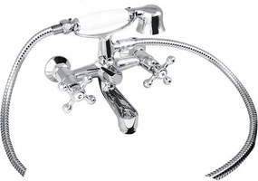 Mereo Mereo, Vanová nástěnná baterie, Retro Viktorie, 150 mm, s příslušenstvím, chrom, CBL901