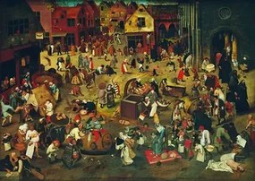 BLUEBIRD Puzzle Boj mezi karnevalem a půstem (1559) / 1000 dílků / od