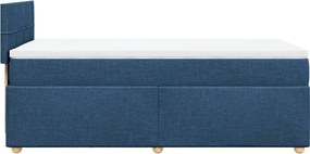 Box spring postel s matrací modrá 80x200 cm textil 3288813