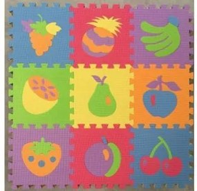 Pěnové puzzle 9 ks ovoce