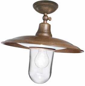 Il Fanale 220.13.ORT Barchessa, stropní svítidlo v country stylu s čirým sklem, 1x15W LED E27, prům.33cm