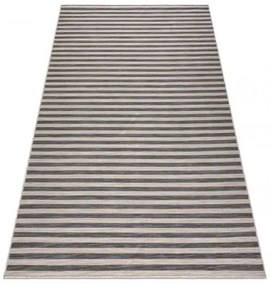 koberec dvoustranný DOUBLE 29204095 PÁSY béžový/černý velikost 160x230 cm | krásné koberce cz