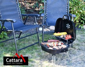 Cattara 85097 Cattara Gril na dřevěné uhlí CROTONE skládací, 45x30x40 cm