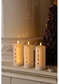 LED svíčka na baterky (výška 15 cm) Sille Advent – Sirius