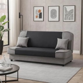 Pohovka RELAX, 195, 90 cm Barva látky: Šedá látka