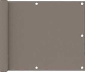 vidaXL Balkónová zástěna 75 x 600 cm oxfordská látka [42337] Barva: taupe