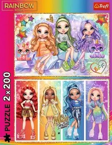 TREFL Puzzle Rainbow High / 2x200 dílků / 41 x 27,5 cm / od 7 let