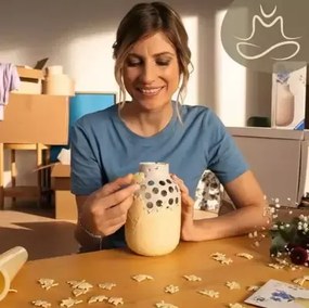 RAVENSBURGER Puzzle Moderní váza: Krémově žlutá / 162 dílků / od 10 le