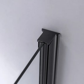 BPS-koupelny Čtvercový sprchový kout HYD-SK44 80x80 černá/transparent