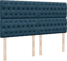 Box spring postel s matrací tmavě modrá 180x200 cm samet 3292416