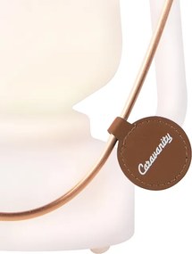 Stolní lampa bílá efekt plamene 22 cm - Storm Mini