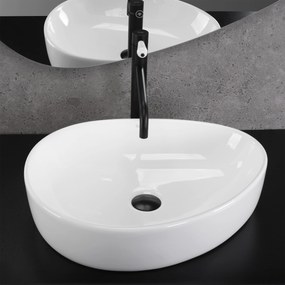 Rea Vanila, umyvadlo na desku 510x400x130 mm, bílá lesklá, REA-U8422