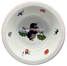 Dětská porcelánová miska Krtek s kaštany, průměr 165 mm, THUN 1794, 1 ks