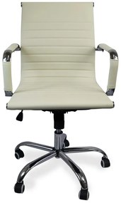 ADK TRADE s.r.o. Kancelářská židle ADK Deluxe, krémová