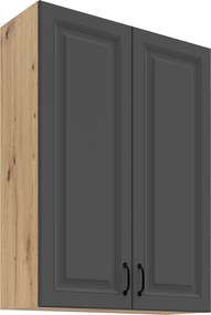 STILO gr | horní skříňka 80 G-108 2F s policemi | 80 cm | EXTRA VYSOKÁ | artisan/grafit