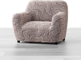 Bielastické potahy BRILLANTE hnědé křeslo (š. 60 - 110 cm)
