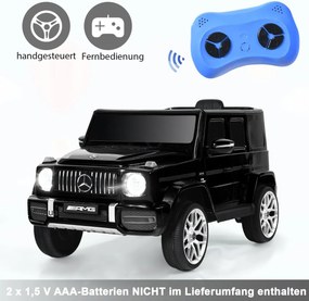 Costway Černé elektrické autíčko Mercedes Benz s hudbou a světlomety pro děti