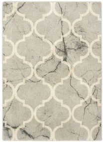 Koberec Isfahan-M Eveil šedý / jetel / mramorový beton