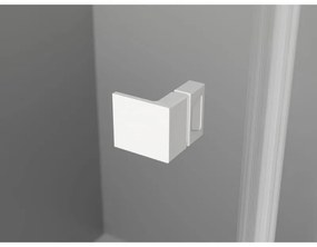Mexen Lunar-B, výklopný sprchový kout levý 70 x 70 cm, 8mm čiré sklo, bílý profil, 832-070-070-20-00-L
