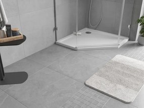 Mexen Flow Slim, pětiúhelníková sprchová vanička 80 x 80 cm, bílá lesklá, 46P108080