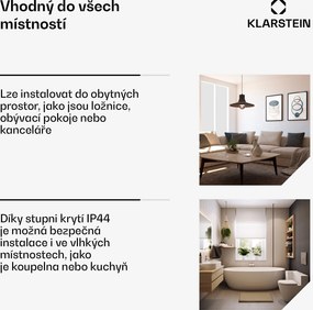 Klarstein Wondersky infračervený panel | 770 W | 4 - 8 m² | Minimalistický design | 120 cm x 60 cm