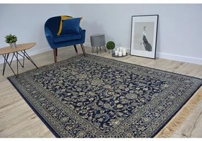 koberec WINDSOR 22935 JACQUARD tmavý Květiny velikost 120x170 cm | krásné koberce cz