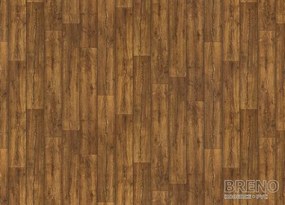 Breno PVC AMBIENT Antique Oak 26M – tmavé dřevo, šíře 200 cm