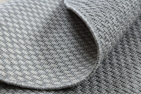 Dywany Łuszczów Kusový koberec Timo 6272 Light grey kruh – na ven i na doma ROZMĚR: 120x120 (průměr) kruh