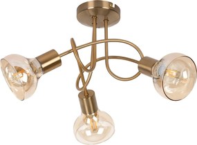 Rabalux Zlaté stropní svítidlo Holly pro žárovku 3x E14 5548