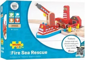 Bigjigs Rail Hasiči mořští záchranáři / od 3 let