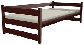 Dětská postel masiv 023 borovice masiv 90 x 190 cm ořech