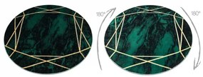 koberec kulatý EMERALD výhradní 1022 glamour, stylový mramor, geo velikost kruh 120 cm | krásné koberce cz