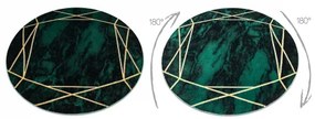 koberec kulatý EMERALD výhradní 1022 glamour, stylový mramor, geo velikost kruh 160 cm | krásné koberce cz