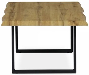 Konferenční stolek 110x70 x45 divoký dub kov černý lak AHG-861OAK