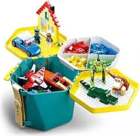 Sluban Bucket Bricks M38-B0829 Kbelík s kostkami zelený / Počet dílků|