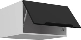 ARIA bc | horní skříňka 60 NAGU-36 1F výklopná | 60 cm | HLUBOKÁ | ANTI FINGERPRINT povrch | bílá/černá