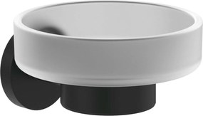 Villeroy & Boch Elements Tender - Mýdlenka s držákem, sklo/matná černá TVA151019000K5