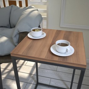 Hanah Home Odkládací stolek Pure - Walnut, Ořech