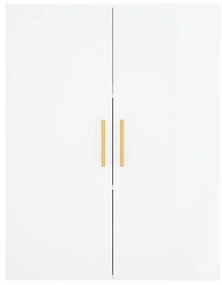 Skříň highboard lesklá bílá 69,5 x 34 x 180 cm kompozitní dřevo,  3196005
