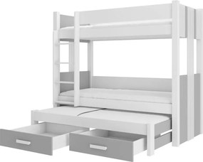 Třílůžková patrová postel ARTEMA 180x80