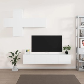 vidaXL 7dílný set TV skříněk bílý kompozitní dřevo